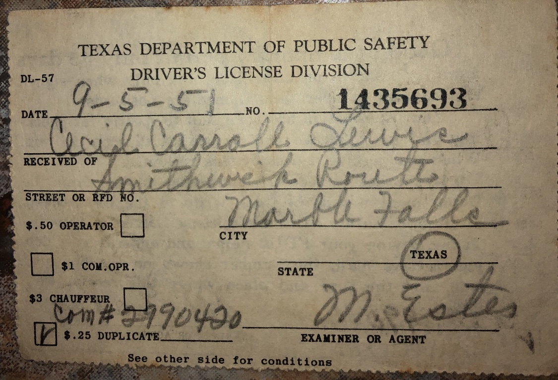 Some History Of Driver’s License In Texas – Angora Chronicles