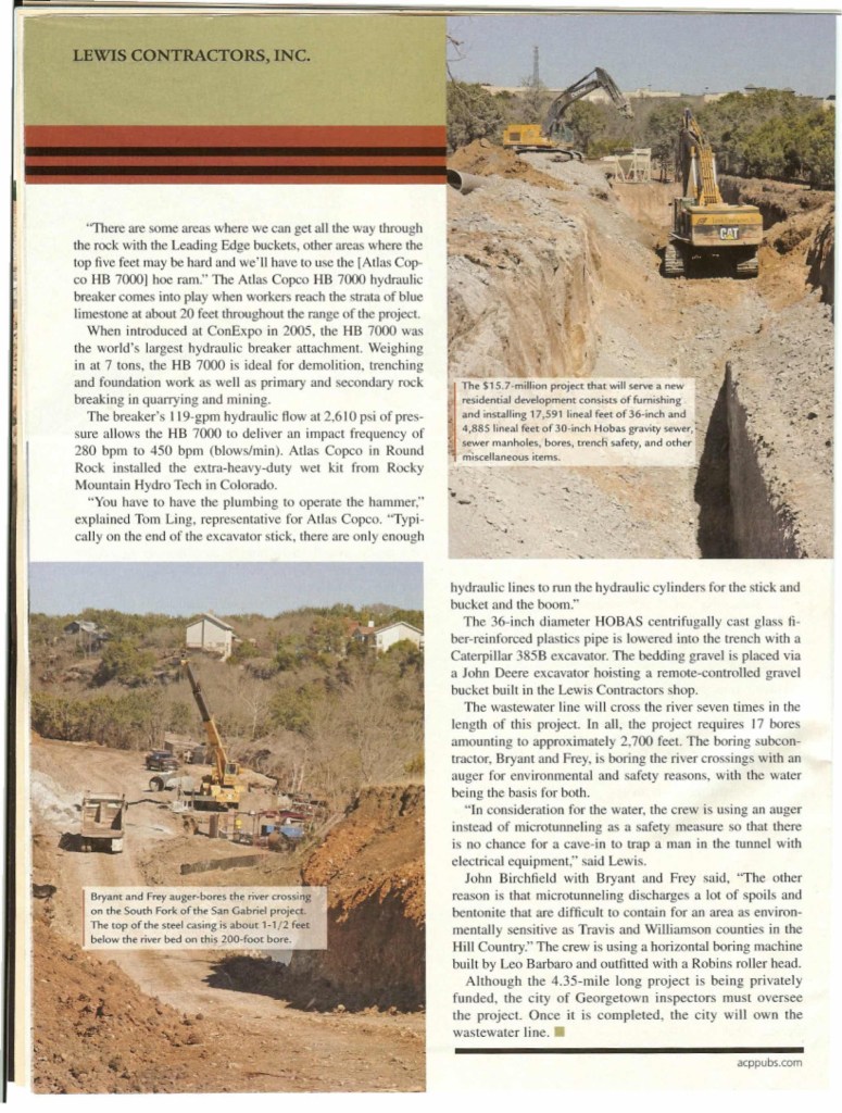 The South San Gabriel Wastewater Project – Angora Chronicles