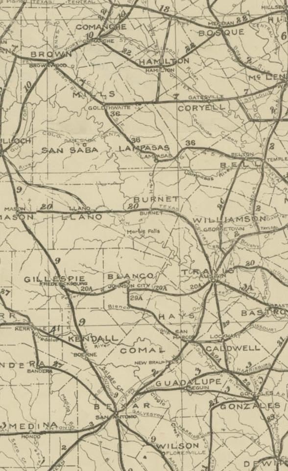 Trying To Figure Out The History Of US 281 Running Through Burnet ...